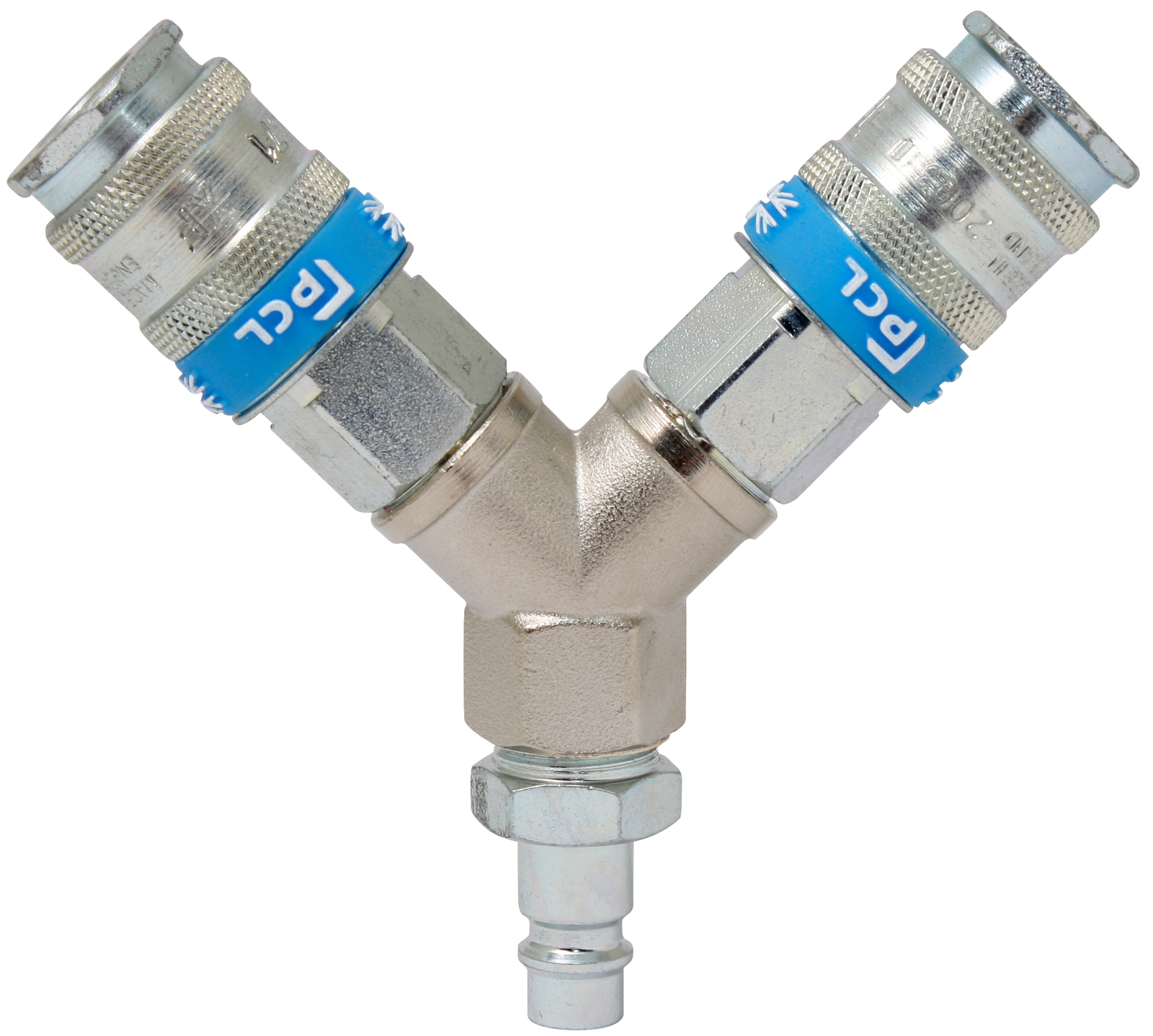 Folke Larsen Y-lynkobling 3/8" m/2 lynkoblinger + 1 nippel | Carl Ras