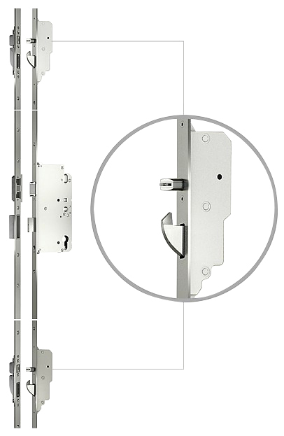 KFV Stanglås AS3600 Automatic D35 U-stolpe 24mm lgd. 2400mm | Carl Ras