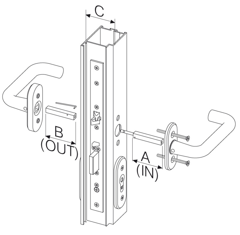 Assa Abloy Pinolskrue Exit t/EL480/EL580 | Carl Ras