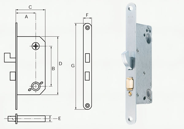 Assa Abloy Låsekasse Connect 313 rulle/hagerigellås d50 fzb | Carl Ras