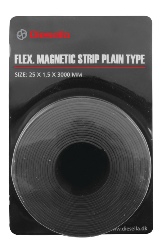 Diesella Magnetbånd 25,4x1,5mm x 30m med klæb | Carl Ras