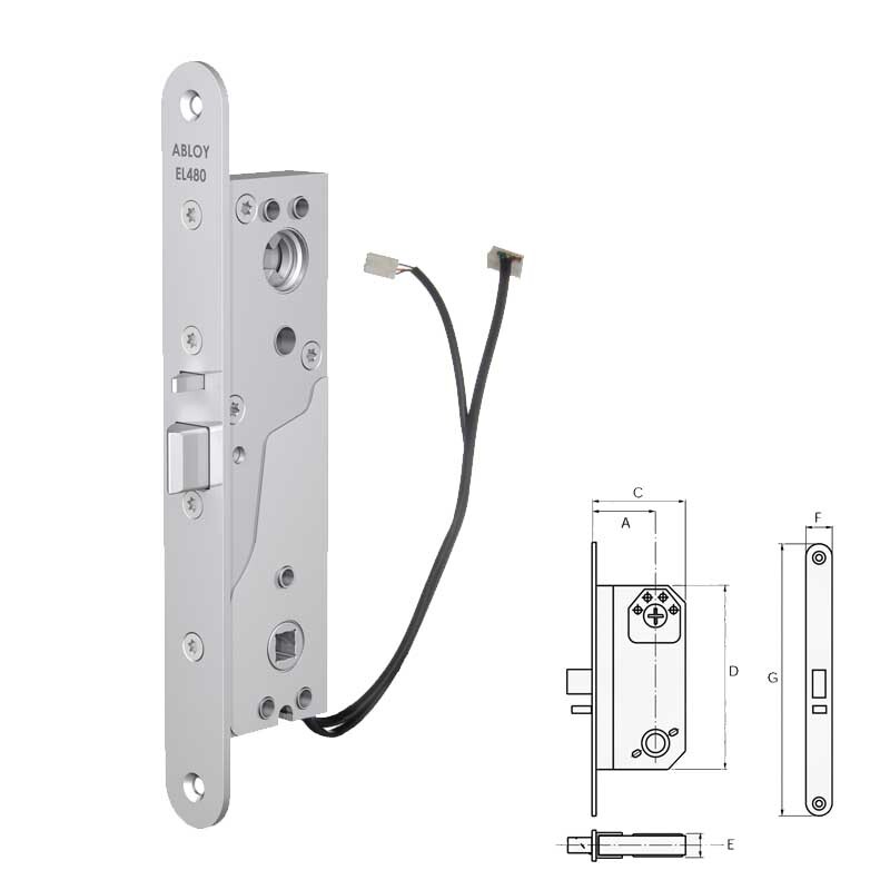 Assa Abloy Magnetlås EL480 D29 12-24V m/EA307 | Carl Ras