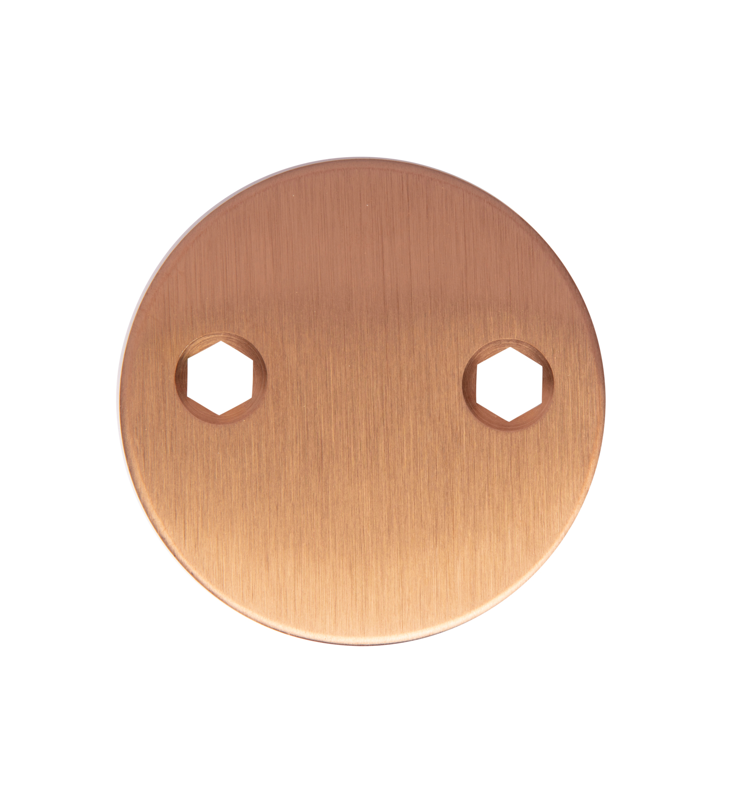 D line Blindskilt kobb PVD Ø50x3mm massiv cc30mm t/cyl.hul M5 | Carl Ras